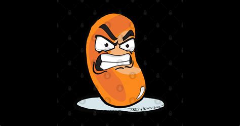 Angry Bean 02 Baked Beans Sticker Teepublic