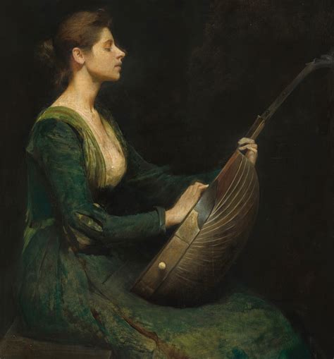 Thomas Wilmer Dewing Catherine La Rose ~ The Poet Of Painting