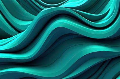 premium ai image teal 3d backdrop with seamless loops organic