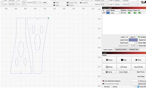 Lightburn Not Cutting The Correct Shape Community Laser Talk Lightburn Software Forum