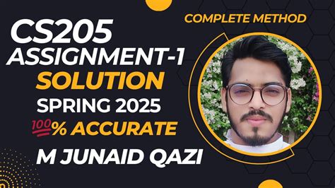 Cs205 Assignment 1 Solution Spring 2025 100 Correct Vu Information