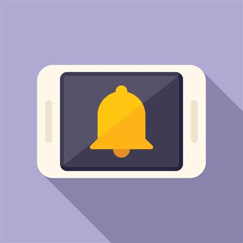 Premium Vector Tablet Notification Icon Flat Vector Button Notice Post Pop