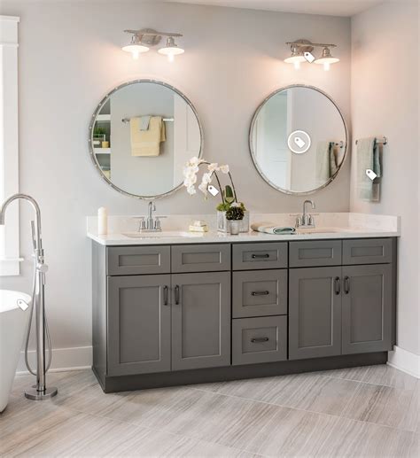 Light Gray Bathroom Cabinets