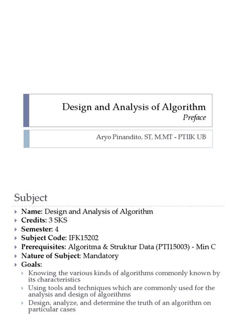 desain analisa algoritma pdf dynamic programming algorithms