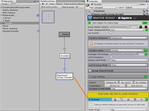 Master Audio Event Backend · Relationsinspector