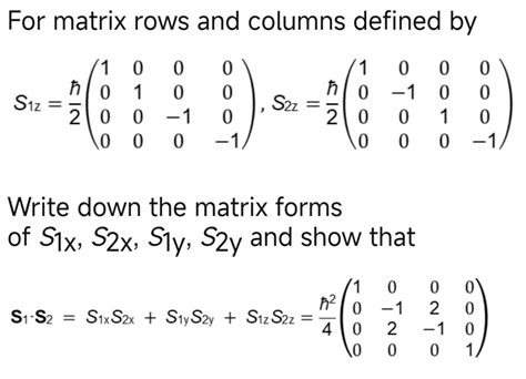 Solved For Matrix Rows And Columns Defined By Chegg Com
