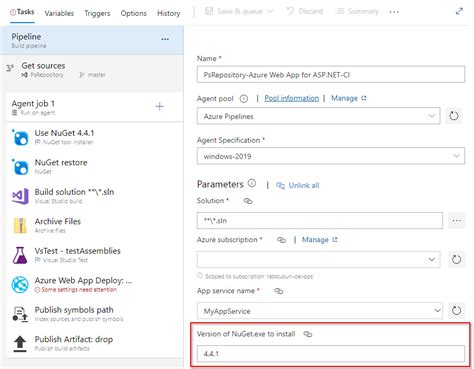 Classic Process Parameters Azure Pipelines Microsoft Learn