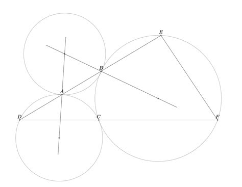 Tkz Euclide 3 Tangential Circles In TikZ TeX LaTeX Stack Exchange