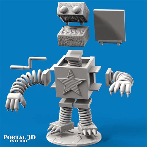 👾 Boxy Boopoppy Playtime・ Stl File For 3d Printing・cults