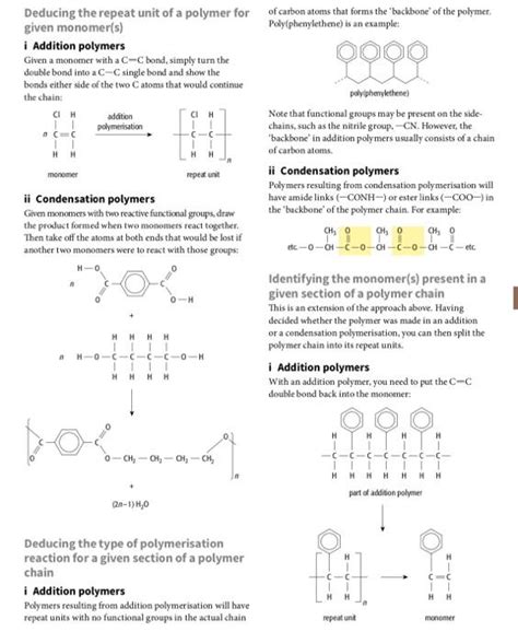 Solved 1 Explain And Summarizea Deduce Repeat Units