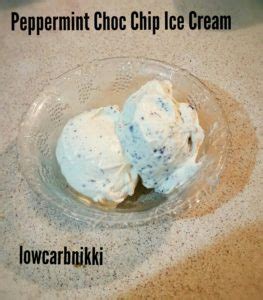 Peppermint Choc Chip Ice Cream Low Carb Nikki