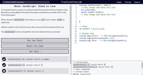 Basic Javascript Stand In Line Class 55 Question Why Cant I Use