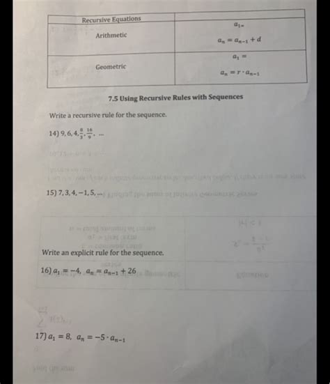 Solved Recursive Equations Arithmetic A 0 1d A