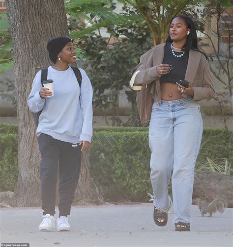Sasha Obama Flaunts Her Toned Midriff And Belly Ring In Tiny Crop Top