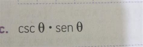 C csc θ sec θ