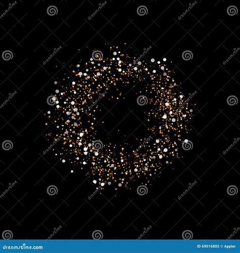 Modern Particle Ring Design Element Stock Vector Illustration Of Frame Round 69016802