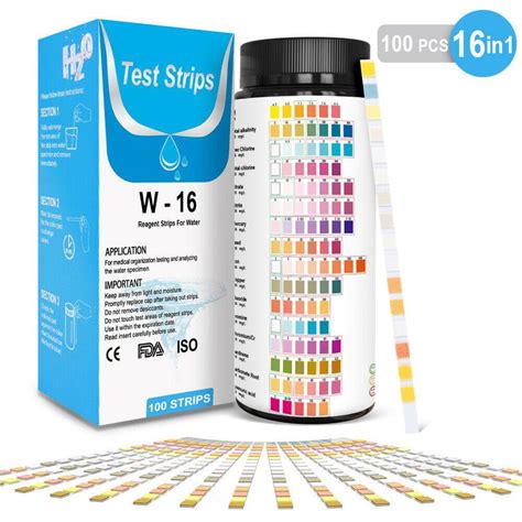 16 In 1 Professional Water Test Kit Ph Hardness Lead Copper Chlorine 100 Strips