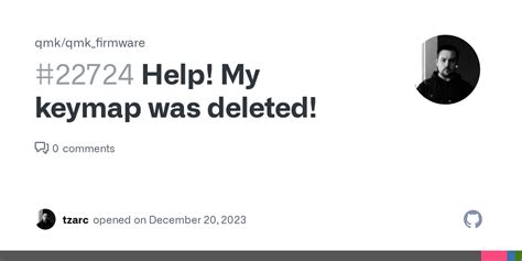 Help My Keymap Was Deleted Issue Qmk Qmk Firmware GitHub