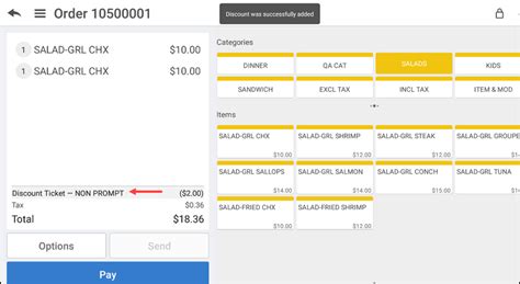 Aloha Cloud Applying Discount To A Guest Check NCR Docs