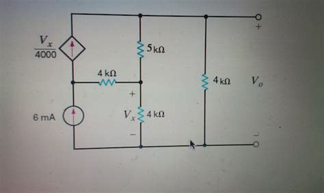 Solved Using Mesh Analysis Find V0 In The Circuit In The