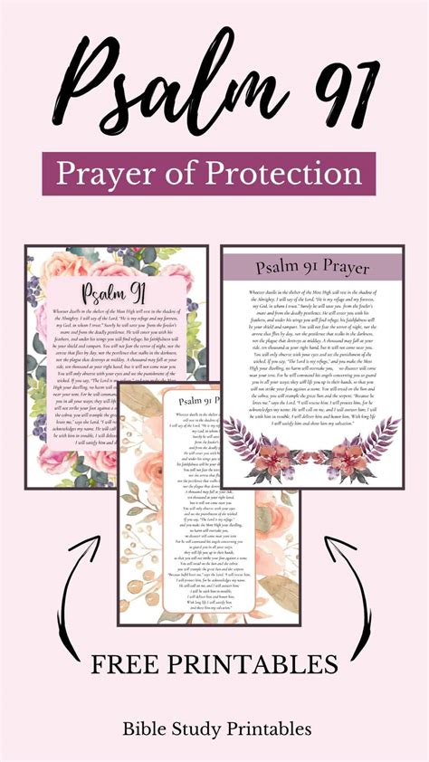 Printable Psalm 91 Prayer Of Protection