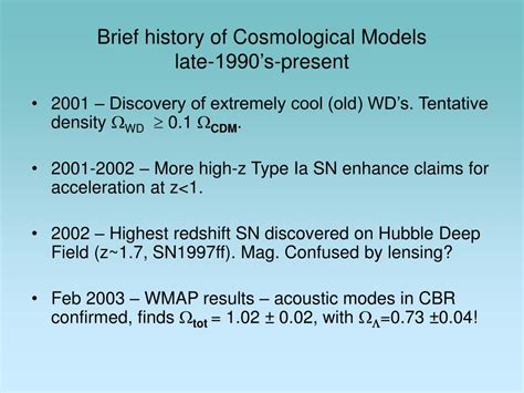 Ppt High Z Supernovae The Evidence For An Accelerating Universe