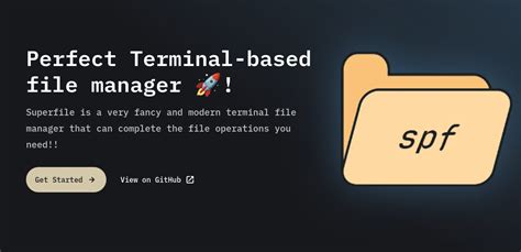 Superfile Terminal Based File Manager Superfile