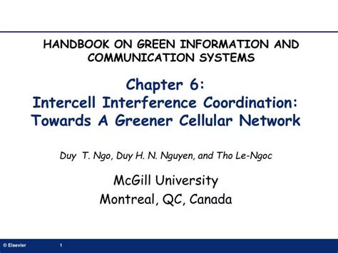 Ppt Chapter 6 Intercell Interference Coordination Towards A Greener Cellular Network