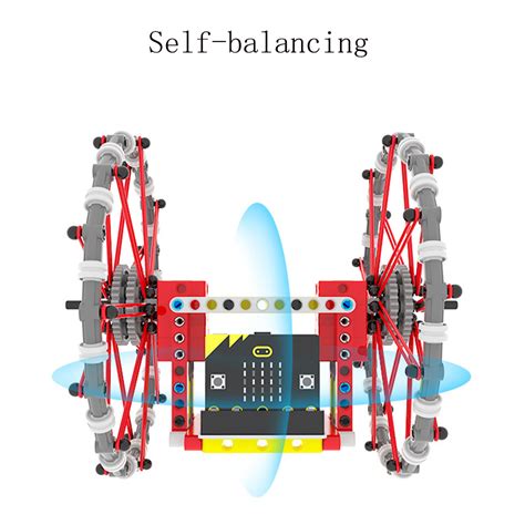yahboom diy steam micro bit self balancing block building smart rc