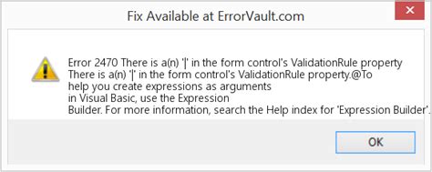 How To Fix Error 2470 There Is An In The Form Controls