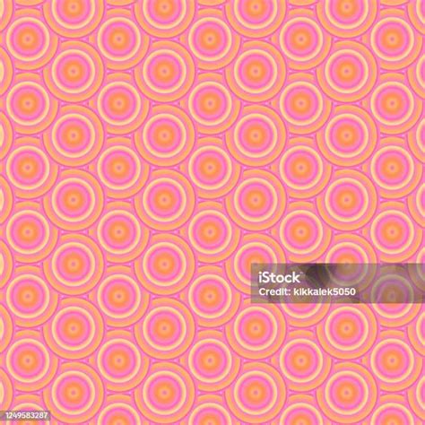 Colorful Pink Circle Pattern Background Design Vector Eps10 Stock