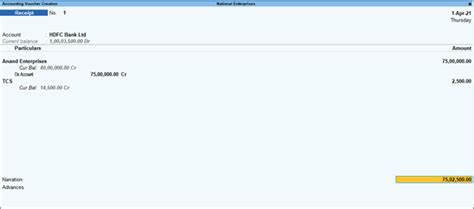 How To Record Transactions With Tcs In Tallyprime Tallyhelp