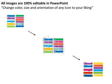 Set Of Frames For Business Data And Information Flat Powerpoint Design PowerPoint Slide