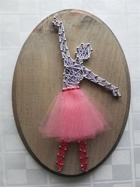 Ballerina String Art Ballet Dancer Dancer Decoration Nursery Decor