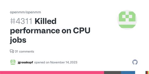 killed performance on cpu jobs · issue 4311 · openmm openmm · github