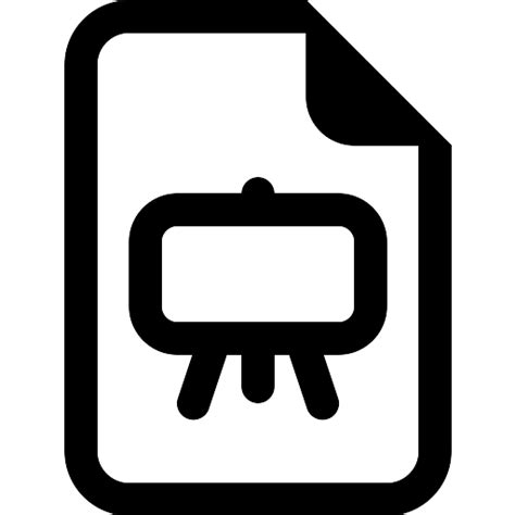 File Earmark Easel Icon Svg Png Free Download