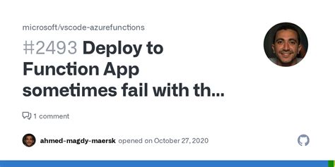 Deploy To Function App Sometimes Fail With The Error Failed To Get Status Of Deployment