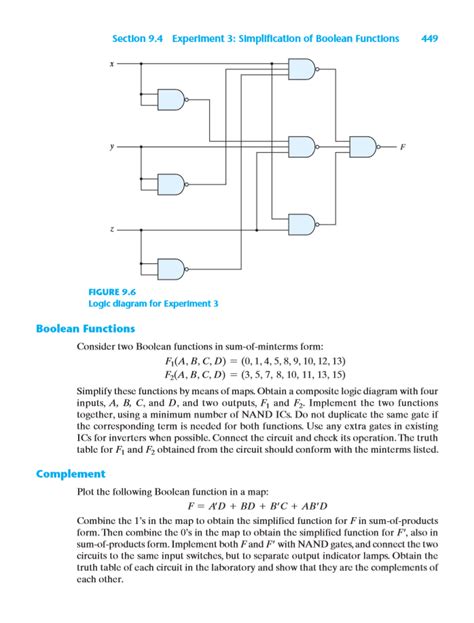 Solved Simply The Logic Diagram Shown In Figure 96 And