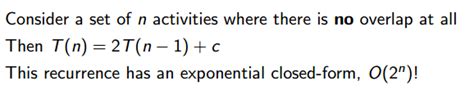 Recursion Runtime For Recursive Algorithm Stack Overflow