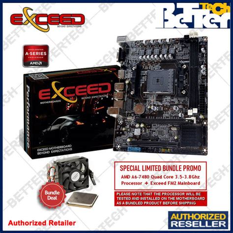 Amd A6 7480 A8 7680 Dual Core Processor Exceed Zx A88m2 V2 0 Motherboard Value Fm2 Processor