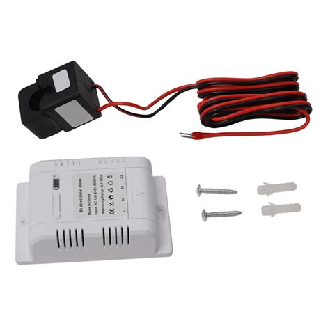 Tuya Smart Bi Directional WiFi Energy Meter AC V V Clamp Current Sensor Transformer