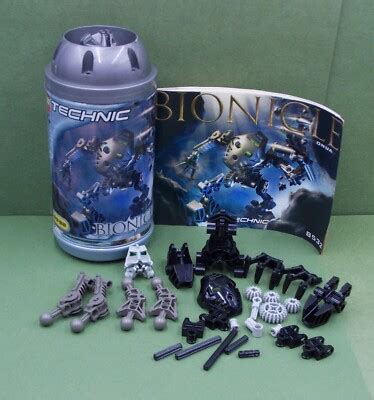 Lego Technic Bionicle Onua Canister Kit 8532 Complete Canister And Manual