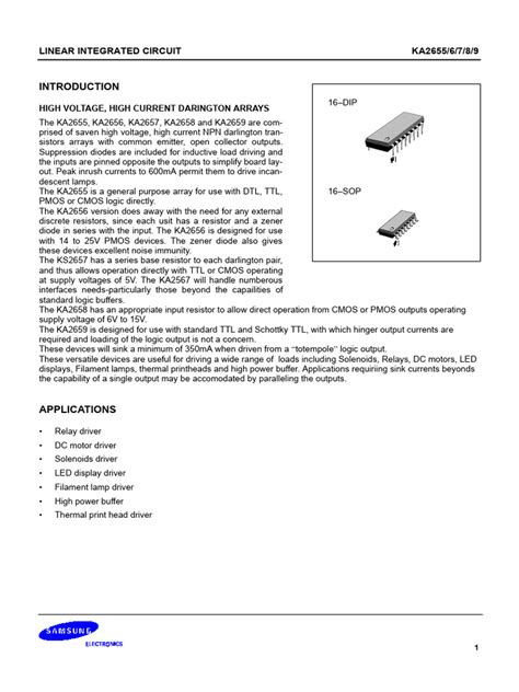 Ka2657 Darlington Transistor Array Pdf