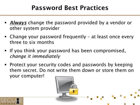PPT Secure Your Passwords Best Practices PowerPoint Presentation Free Download ID