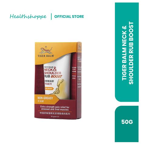 Tiger Balm Neck And Shoulder Rub Boost 50g Kpj Healthshoppe