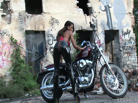 Stunning Biker Girl