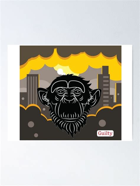 Atomic Monkey Poster For Sale By Guiltyirving76 Redbubble