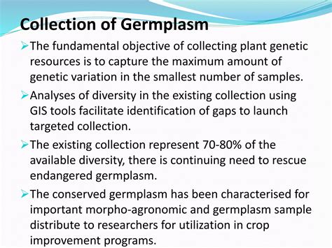 Germplasm And Core Groups Pptx
