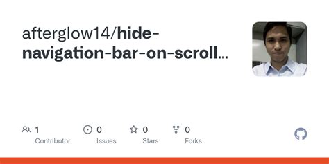 Github Afterglow14hide Navigation Bar On Scroll Html Css Javascript