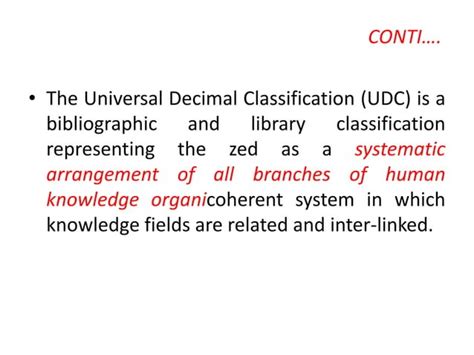 Library Classifiction Schemes Ddc Udc Ccppt